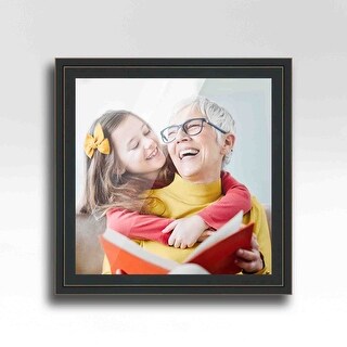 8x8 Gold Picture Frame - Wood Picture Frame Complete with UV Acrylic ...