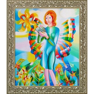 ArtistBe Spring has Wings with Rococo Silver, 25.5" x 29.5" - Bed Bath ...