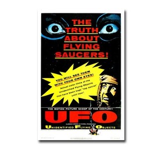 UFO, 1956 Movie Poster by Hollywood Photo Archive Wrapped Canvas Giclee ...