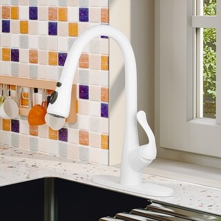 Clihome 3-Function 1-Handle Pull-Down Kitchen Faucet - Bed Bath ...