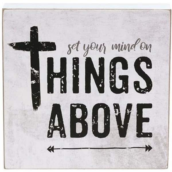 Things Above Box Sign - 8" square by 1.5" deep. - Bed Bath & Beyond ...