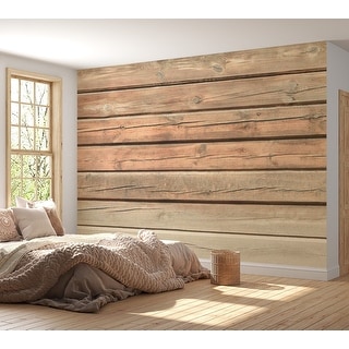Peel & Stick Wall Mural - Pine Country Style Wood - Removable Wallpaper ...