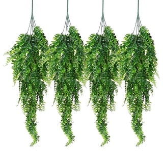 Artificial Hanging Plants Fake Ferns Hanging Vines for Home Wall ...