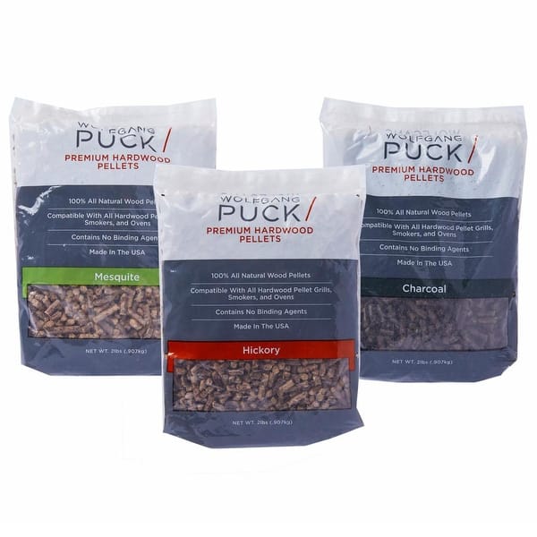 Wolfgang Puck Premium Hardwood Pellets for Smokers & Pellet Grills, 100 ...