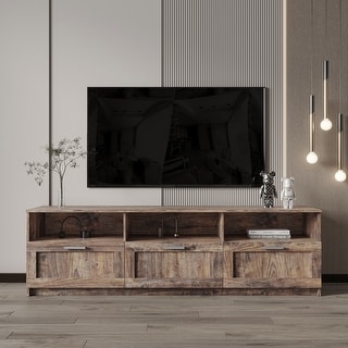 80-Inch Modern TV Console with Dual Storage - Bed Bath & Beyond - 40620897