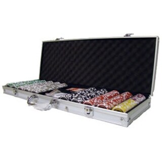 500 Las Vegas Poker Chip Set with Free WPT Rule Book. 14 Gram Heavy ...