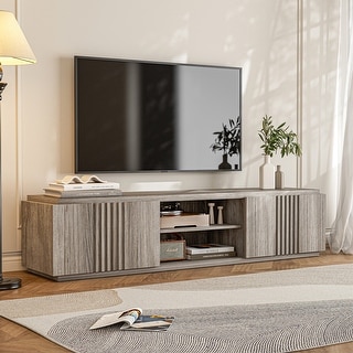 BELLEZE Mint 70" TV Stand for TVs up to 75", with Drawers & Shelves ...