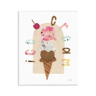 Stupell Ice Cream Whimsy Wall Plaque Art Design By Haley Knighten - Bed ...