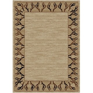 Hearthside Antler Beige Lodge Area Rug - Bed Bath & Beyond - 39912914