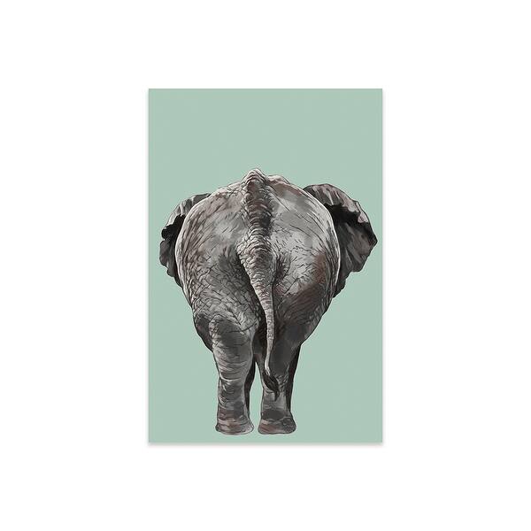 Elephant Butt Print On Acrylic Glass by Big Nose Work - Bed Bath ...