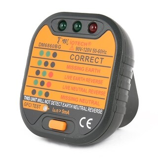 Power Socket Outlet Tester Polarity Checker Test US Plug 110V 120V ...