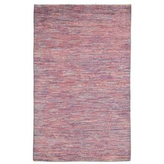 ECARPETGALLERY Hand-knotted Pak Finest Gabbeh Purple Wool Rug - 4'0 x 6 ...