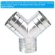 5 Inch 3 Way Duct Splitter Y Connector Air Vent Duct Hose Exhaust Pipe ...