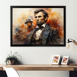 Designart "The Emancipation Proclamation Colors" Historical Framed ...