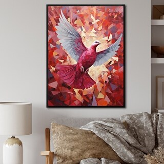 Designart "Messenger Dove I" Dove Framed Wall Decor - Bed Bath & Beyond ...