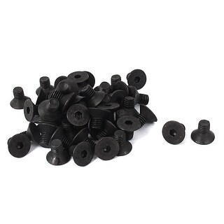 M5x8mm 10.9 Carbon Steel Countersunk Head Hex Socket Screw Black 50pcs ...