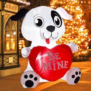 Valentine Inflatables Dog, Heart Valentines Decorations, Cute ...