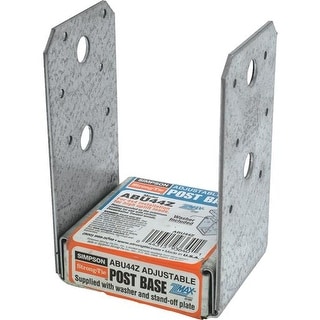 Simpson Strong-Tie 4X4 Adj Post Base Z-Max ABU44Z Unit: EACH Contains ...