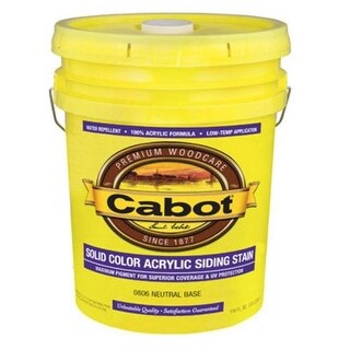 Cabot 05-0806 Solid Color Acrylic Siding Stain, 5 Gallon - Bed Bath ...