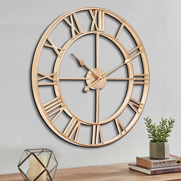 rustic gold wall clocks