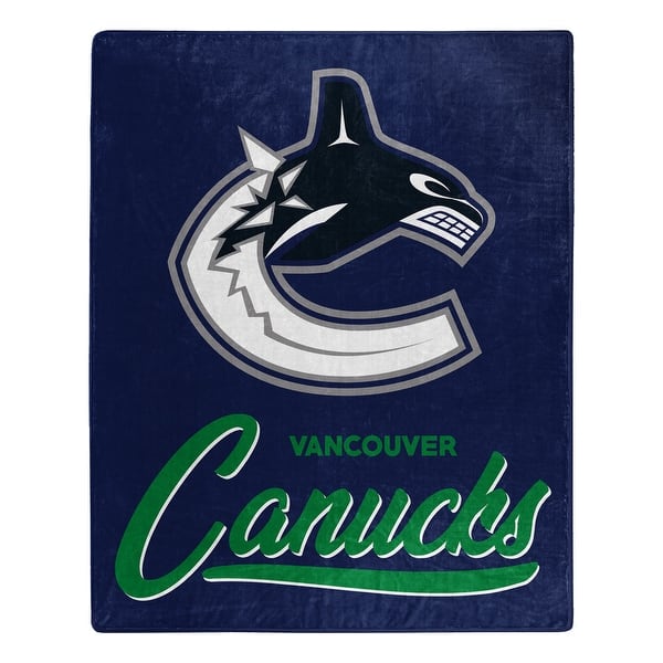 NHL Vancouver Canucks Signature Raschel Throw Blanket - Bed Bath ...