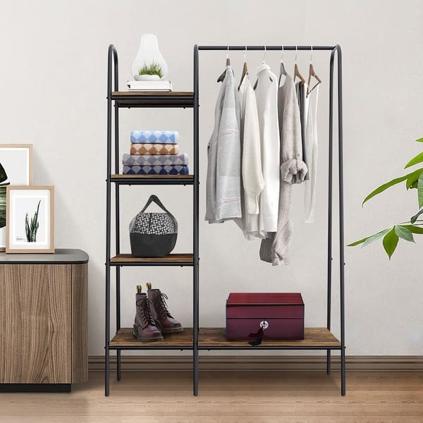 Clothes Rack with Shelves Clothing Rack for Hanging Clothes Garment ...