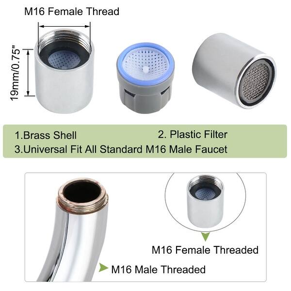 M16 Faucet Aerators Universal Female Faucet Replacement Part Filter ...
