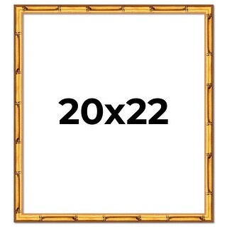 20x22 Frame Gold Bamboo Solid Wood Picture Frame | 1 Inch Moulding ...