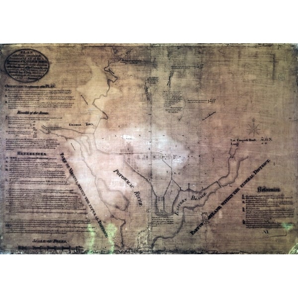 Original Plan Of The City Of Washington DC As Drawn By Pierre-Charles ...