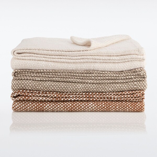 Nate Home by Nate Berkus Two Tone Cotton Bed Blanket Bed Bath Beyond 39551730