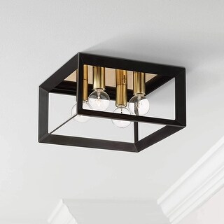 4 light farmhouse square ceiling light fixture industrial close to ...