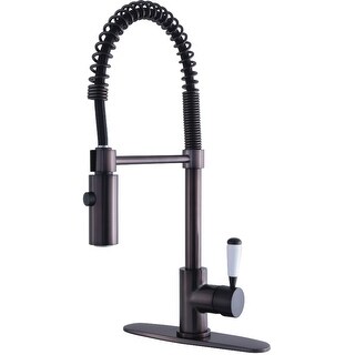 Kingston Brass LS877.DPL Paris 1.8 GPM Single Hole Pre-Rinse Pull Down ...