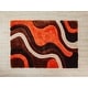 Mateos Collection Geometric Orange/Brown Area Rug - Bed Bath & Beyond ...