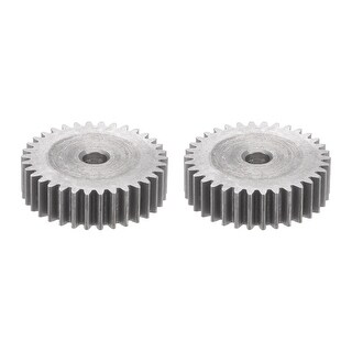 2pcs Spur Gear 6mm Inner Hole Gear 34T Mod 1 Carbon Steel Motor Gear ...
