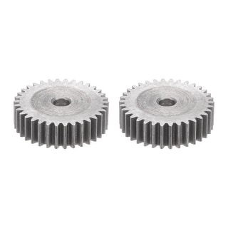 2pcs Spur Gear 6mm Inner Hole Gear 34T Mod 1 Carbon Steel Motor Gear ...