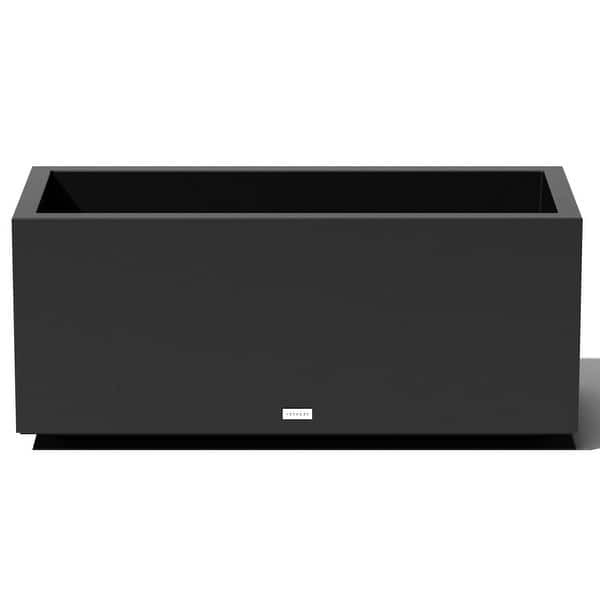 Long Box Planter, Rectangular Planter for Patio/Porch, w/ Drainage ...
