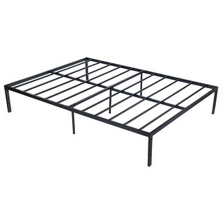 Noise Free Open Metal Bed Frame Platform Mattress Base, Full, Black ...