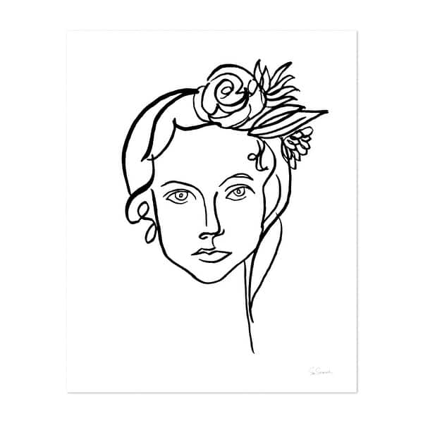 Ink Women I Line Drawings Black White Feminine Woman Art Print/Poster ...