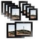 HELLO LAURA 10 Opening Black Wall Hanging Photo Frame Set - Bed Bath ...