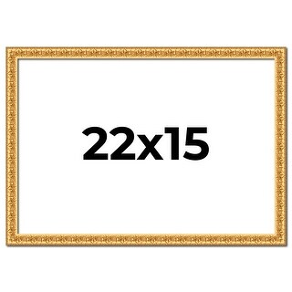 22x15 Frame Gold Real Wood Picture Frame Width 1 inches | Interior ...