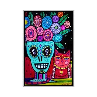 iCanvas "Day of the Dead Flower" by Heather Galler Framed - Bed Bath ...