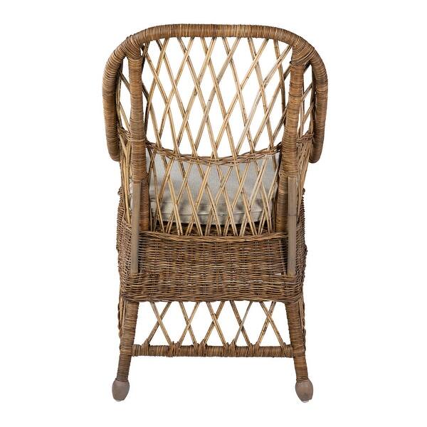 Bayside Curvilinear Rattan Cushioned Dining Chair by East at Main ...