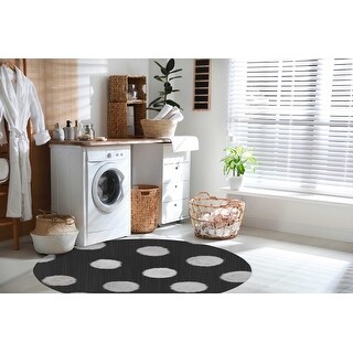 FUZZ BALL CHARCOAL Laundry Mat By Kavka Designs - Bed Bath & Beyond ...