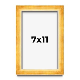 7x11 Shadow Box Frame Gold | 1.625 Inches Deep Real Wood Traditional ...