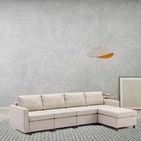 4-seat Modular Sofa Linen Seat Module for Modular Sofa Sectional Couch ...