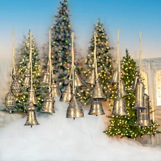 Set of 7 Assorted Hanging 3 Pieces Iron Bells - Bed Bath & Beyond ...