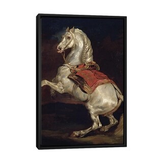 iCanvas "Napoleon's Stallion, Tamerlan " by Theodore Gericault Framed ...