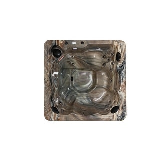 Hudson Bay Spas 6 Person 19 Jet Spa- Tuscan Shell with Mocha Cabinets ...