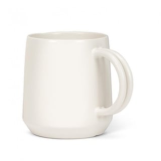 White Double Handled Mug - Bed Bath & Beyond - 42023965