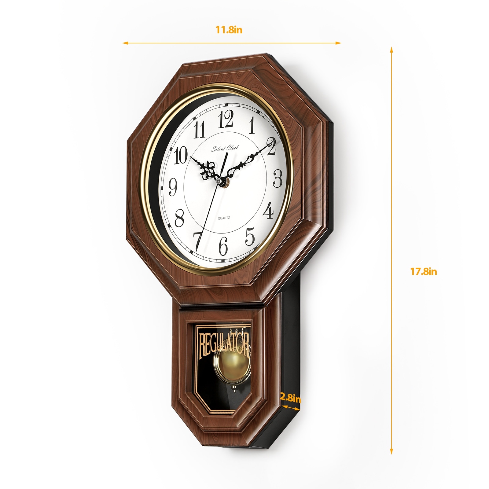 chime silent clock